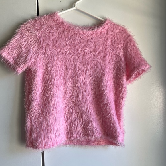 Zara | Tops | Zara Pink Fluffy Top | Poshmark